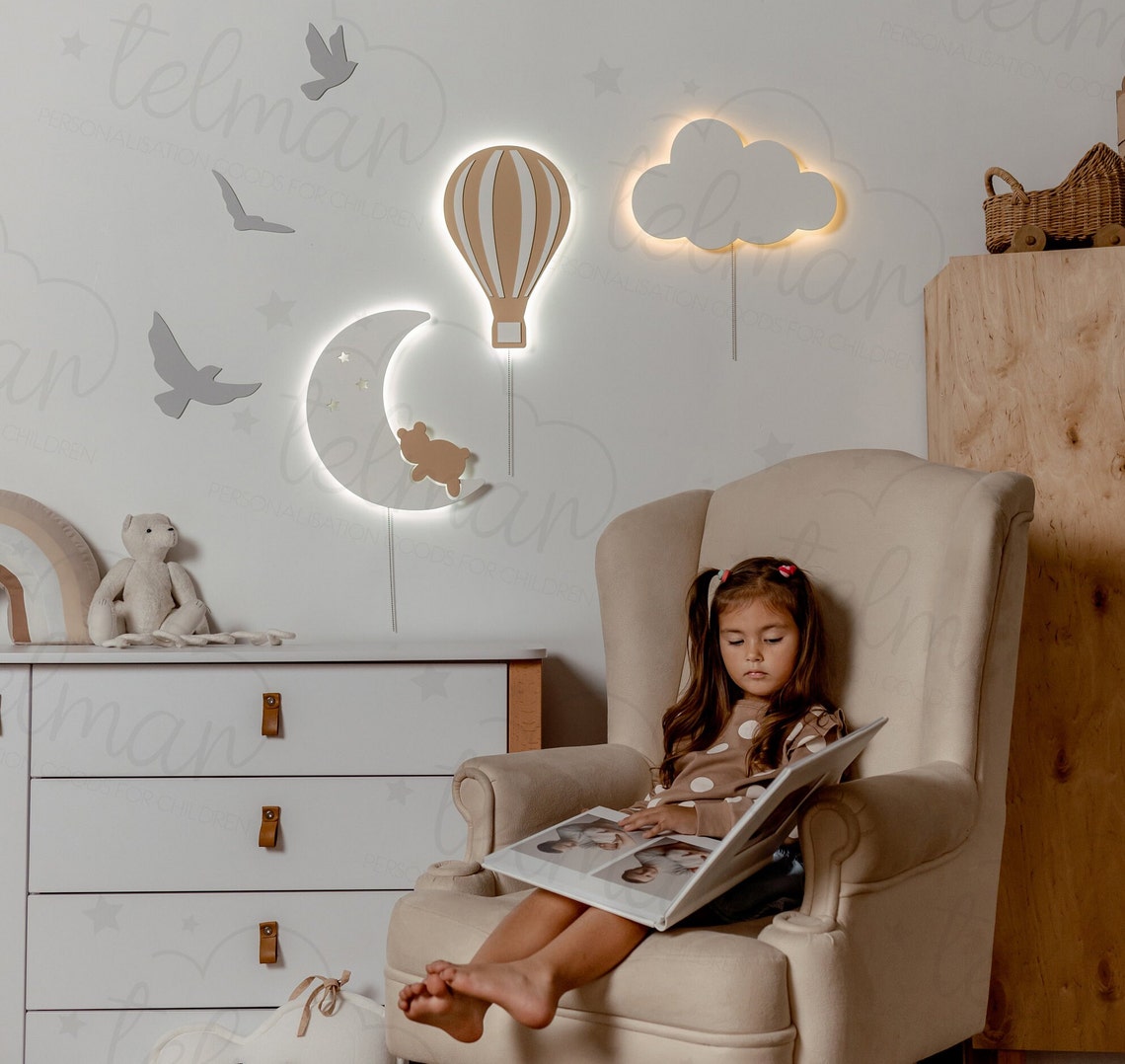 Cloud Nursery Wall Light, Cloud Light, Cloud Night Light, Baby Room ...