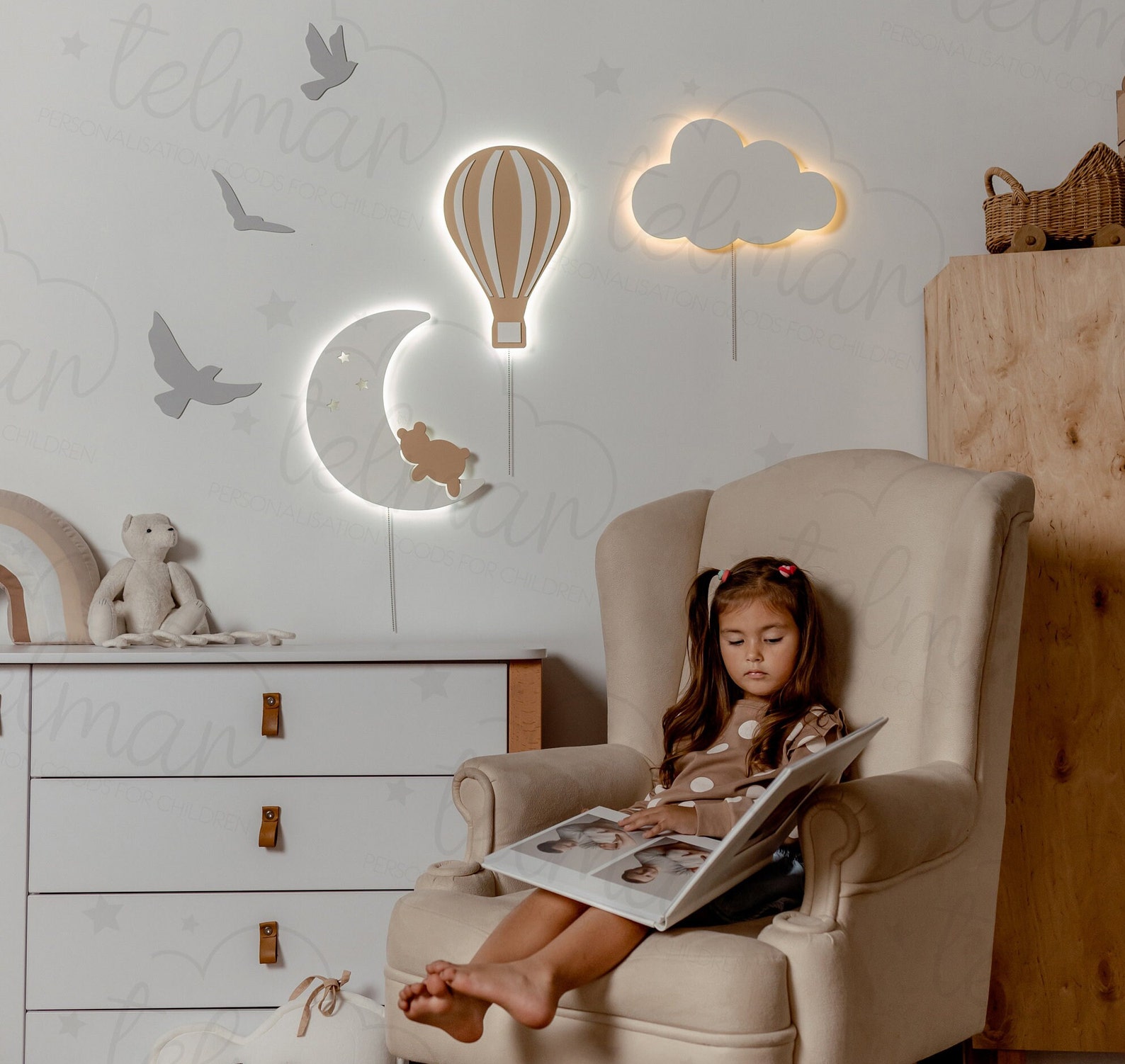 Cloud Nursery Wall Light, Cloud Light, Cloud Night Light, Baby Room ...