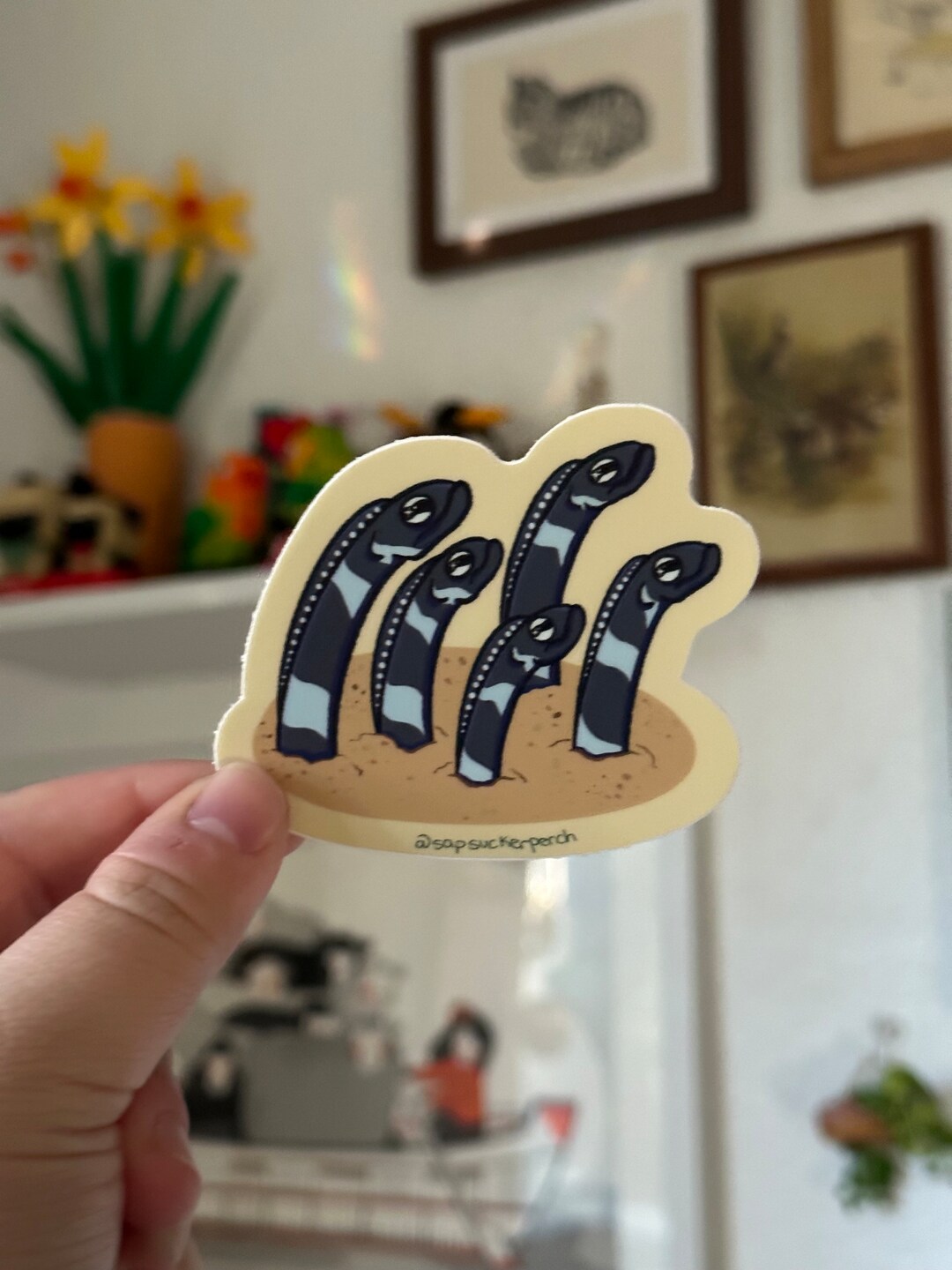 Garden Eels Waterproof Sticker - Etsy