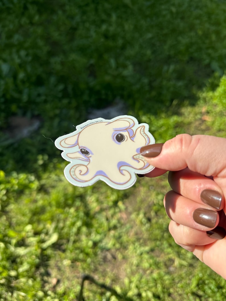 Dumbo Octopus Waterproof Sticker - Etsy