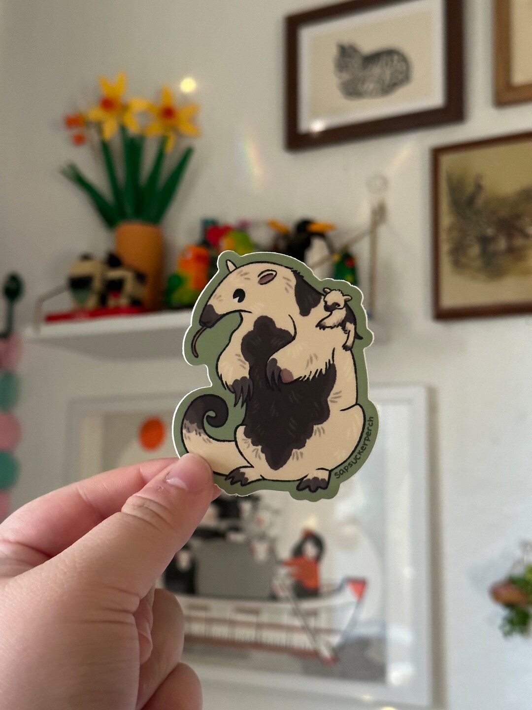 Anteater (tamandua) Waterproof Sticker - Etsy