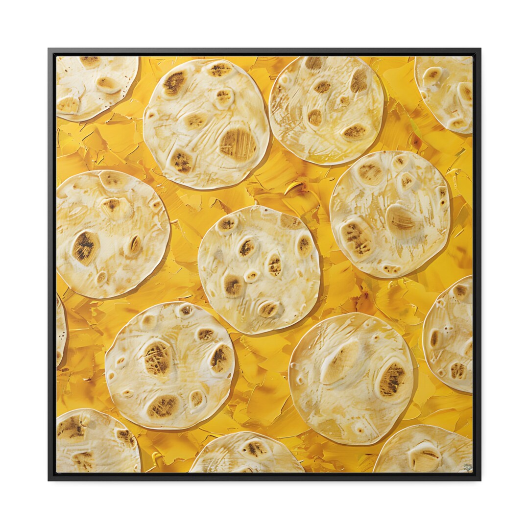 Flour Tortilla Print Mexican Heritage Art Kitchen Food Art on Canvas ...