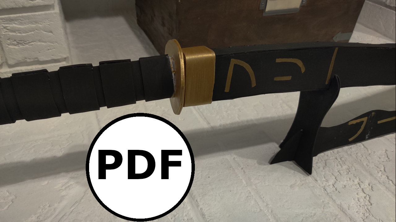 Samurai Sword Foam Templates (holder Included) - Etsy