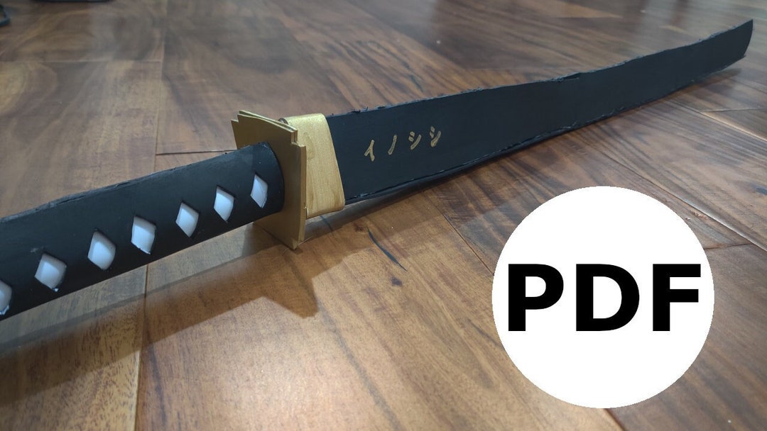 Samurai Sword Foam TEMPLATE - Etsy