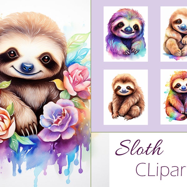 Sloth Art - Etsy