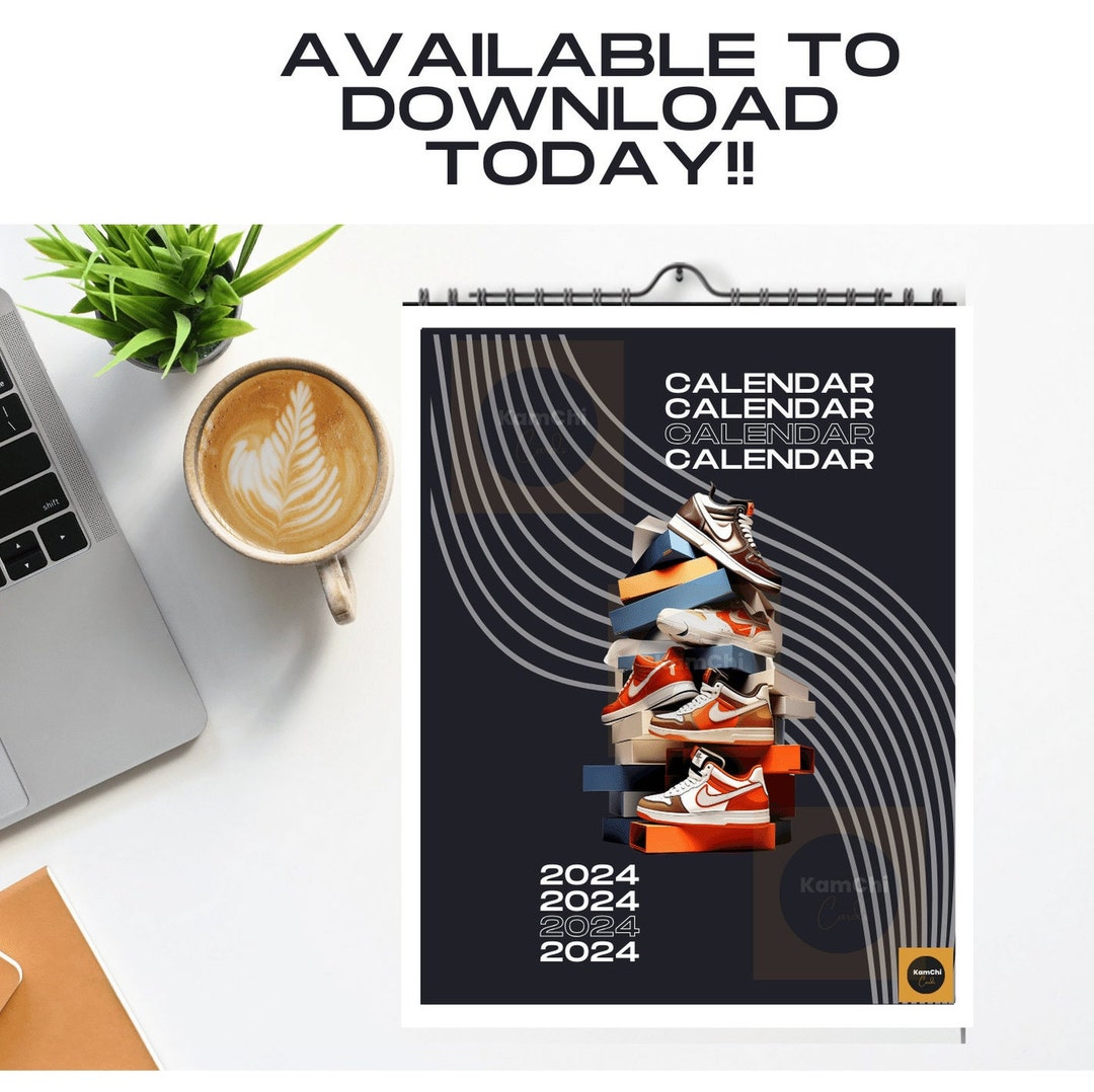 2024 Sneaker Calendar Sneakerhead 2024 Calendar Monthly - Etsy Australia