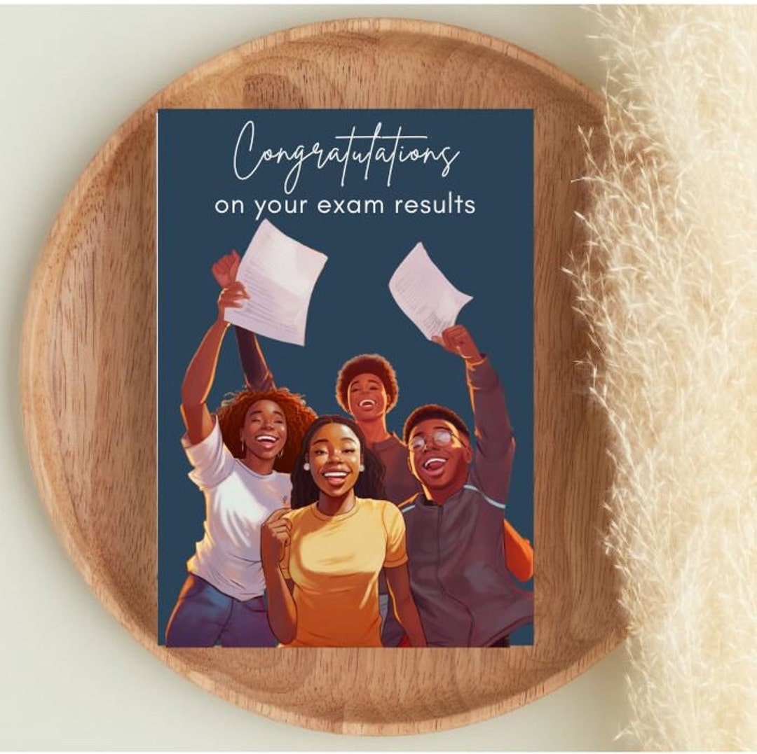 Exam Results Card for Black Students, College Exam Results, School Exam ...