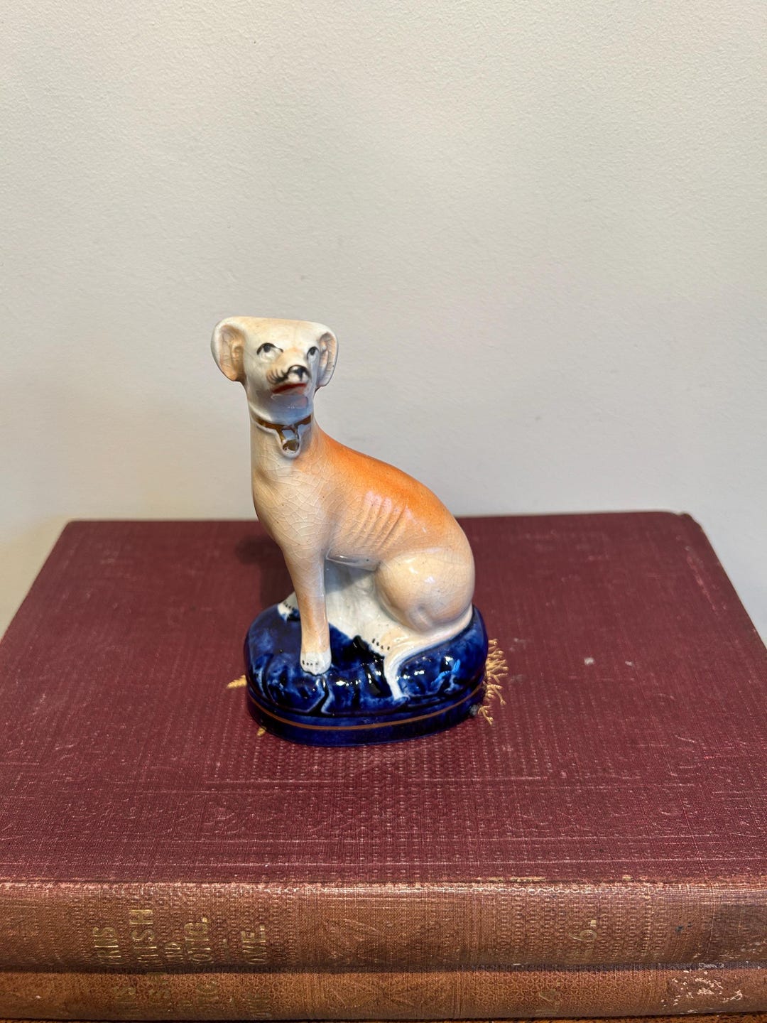 Antique Whippet Staffordshire Figure - Elegant - Graceful and Handsome ...