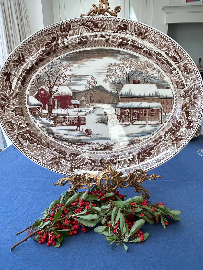 Thanksgiving or Turkey Platter Created by Johnson Bros Introduced in ...