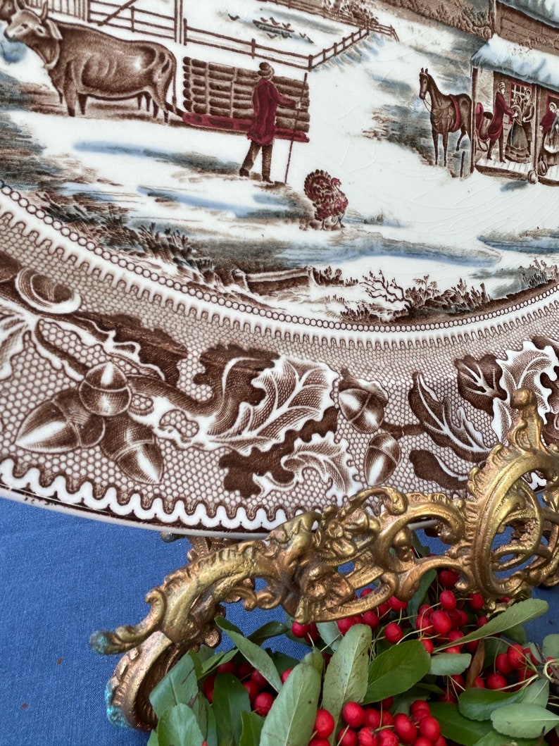 Thanksgiving or Turkey Platter Created by Johnson Bros Introduced in ...