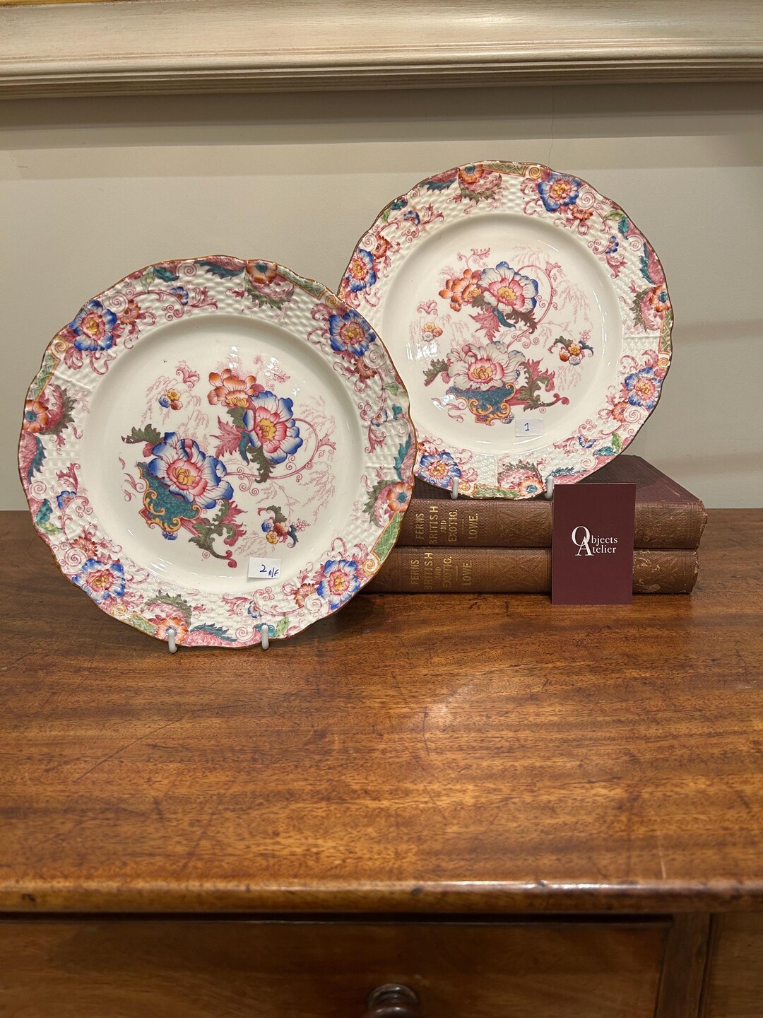 Rare, Bentick Pattern Cauldon of England Decorative Plates. Delightful ...