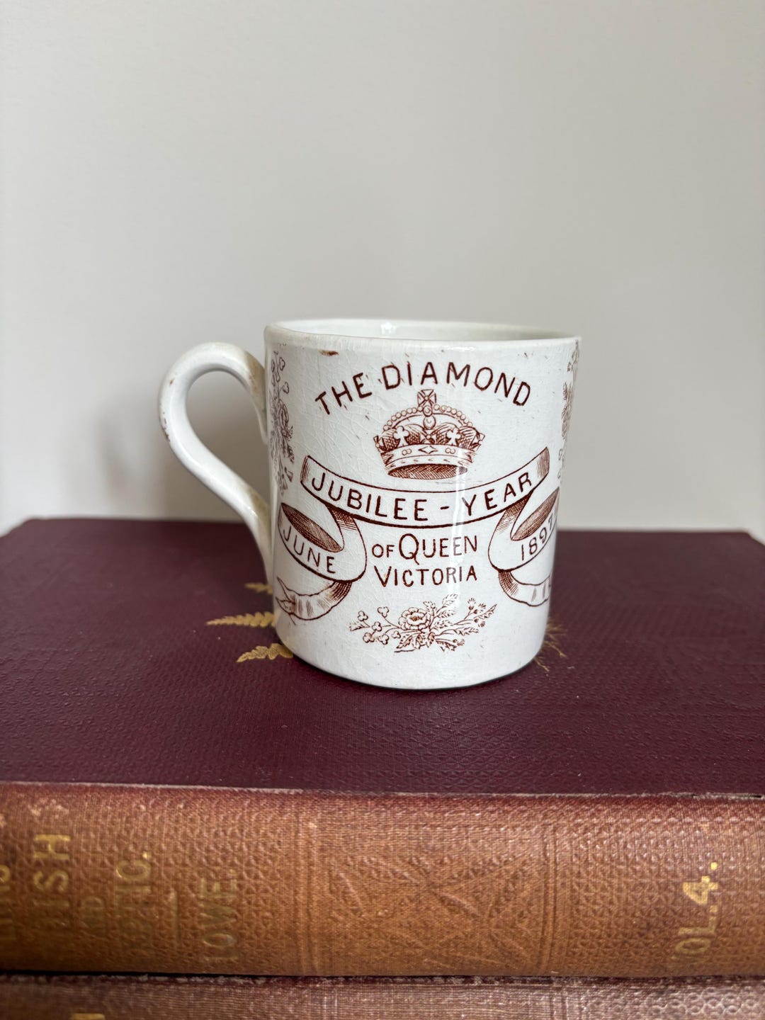 Antique Queen Victoria Small Mug Celebrating Her Diamond Jubilee. Dates ...