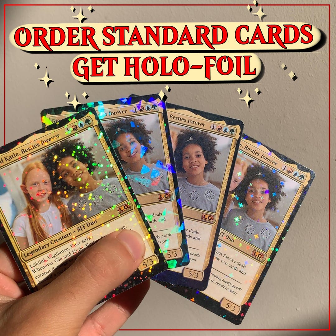 Custom MTG Cards, Magic the Gathering 2.5x3.5" Art, Christmas, Birthday ...