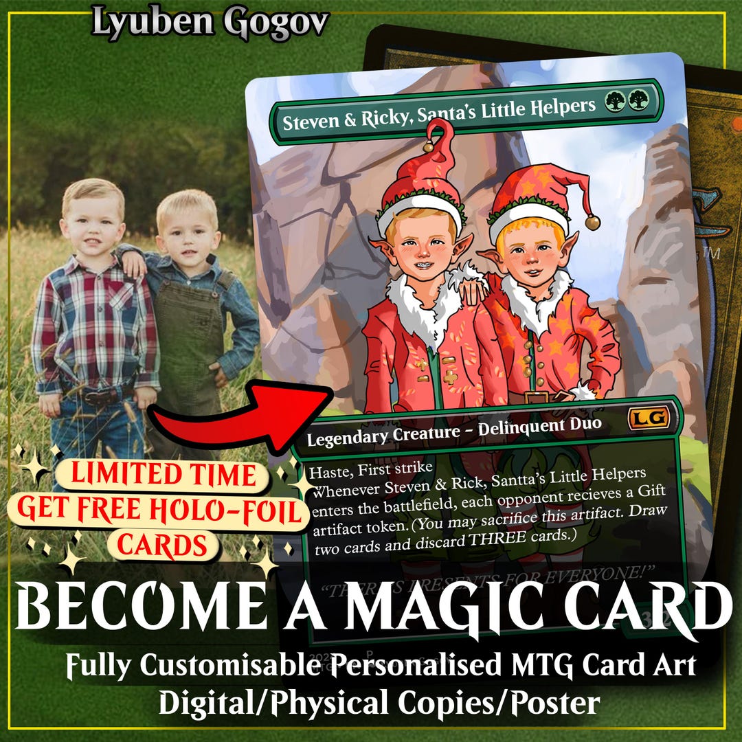 MTG Custom Cards X9, Magic the Gathering Illustration Art Commission 2 ...
