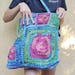 Crochet Shoulder Bag, Granny Square Scramble Sack, Bohemian Purse ...
