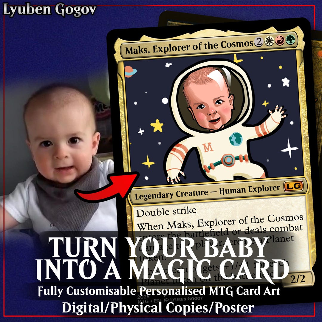 Personalized MTG Giant Card POSTER Print Magic the Gathering ...