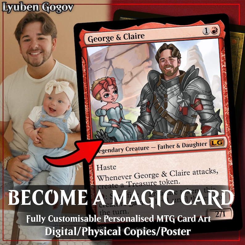 REALISTIC Style Illustration Art, Custom Magic the Gathering 18x MTG ...