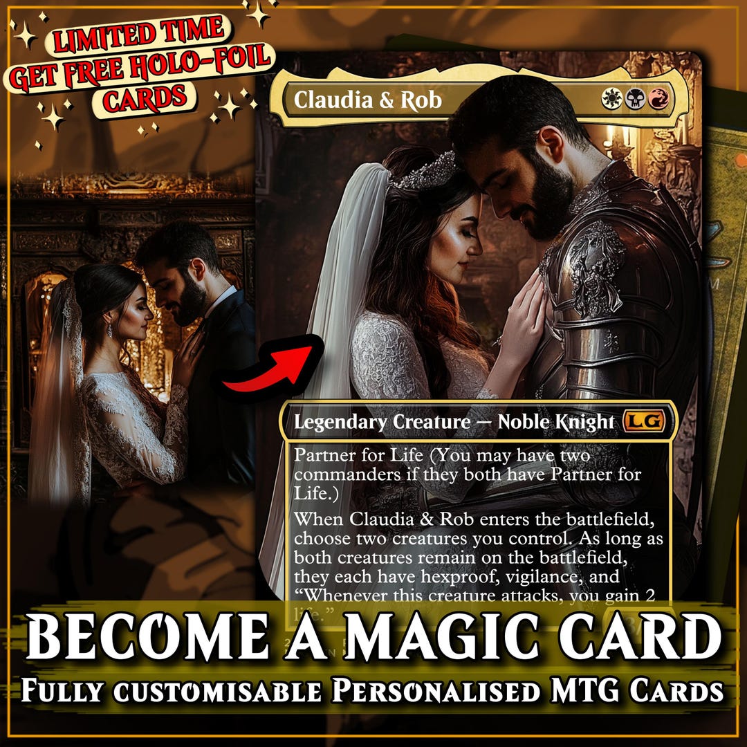 Custom Magic the Gathering MTG Personalized Handmade Card 2.5x3.5 ...