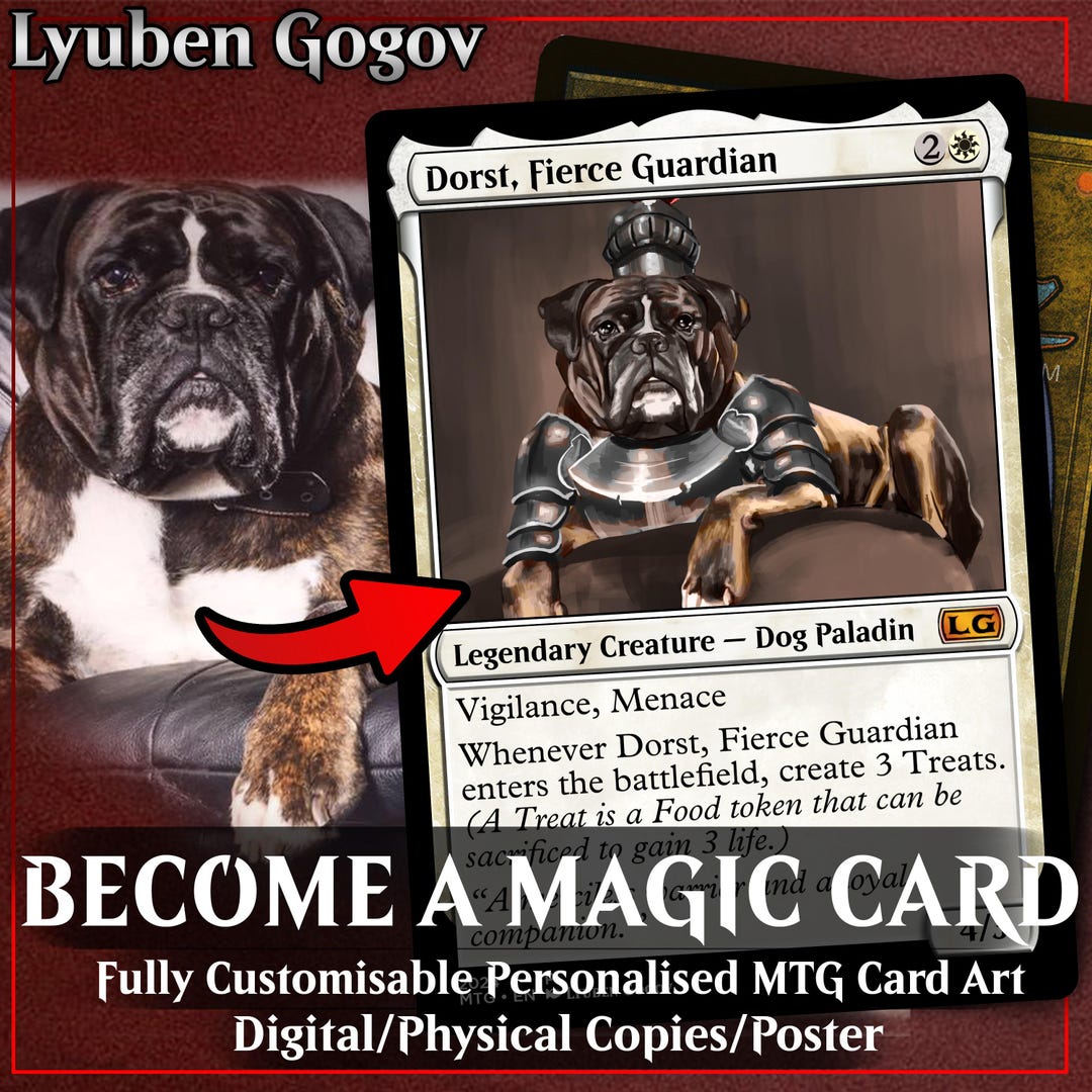 Magic the Gathering Giant Card POSTER Print Custom MTG Cards ...