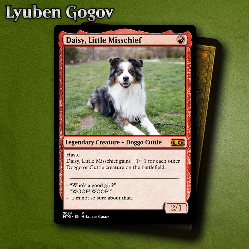 Magic the Gathering Custom MTG Personalized Handmade Card 2.5x3.5 ...