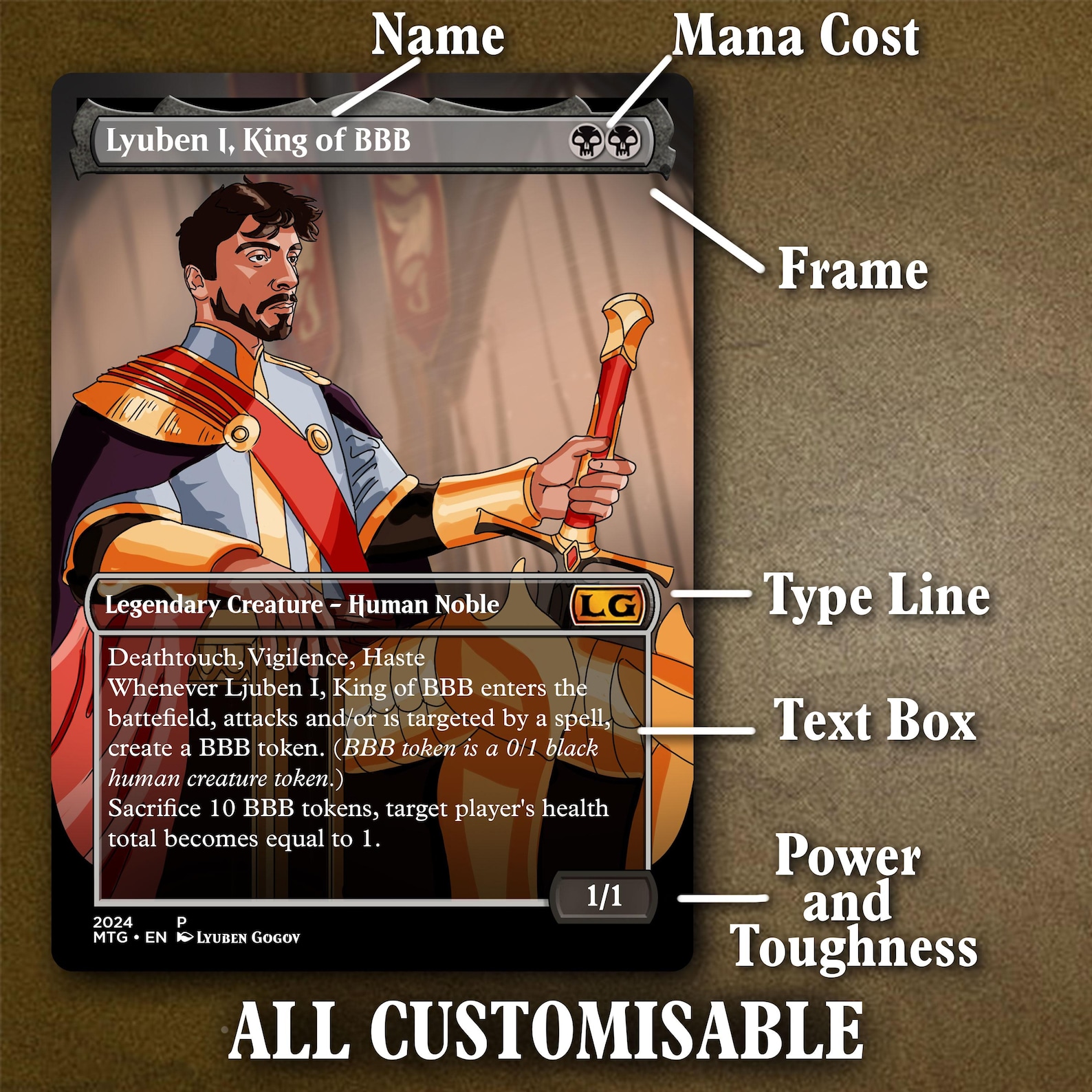 MTG Giant Card POSTER Print Custom Cards Magic the Gathering ...