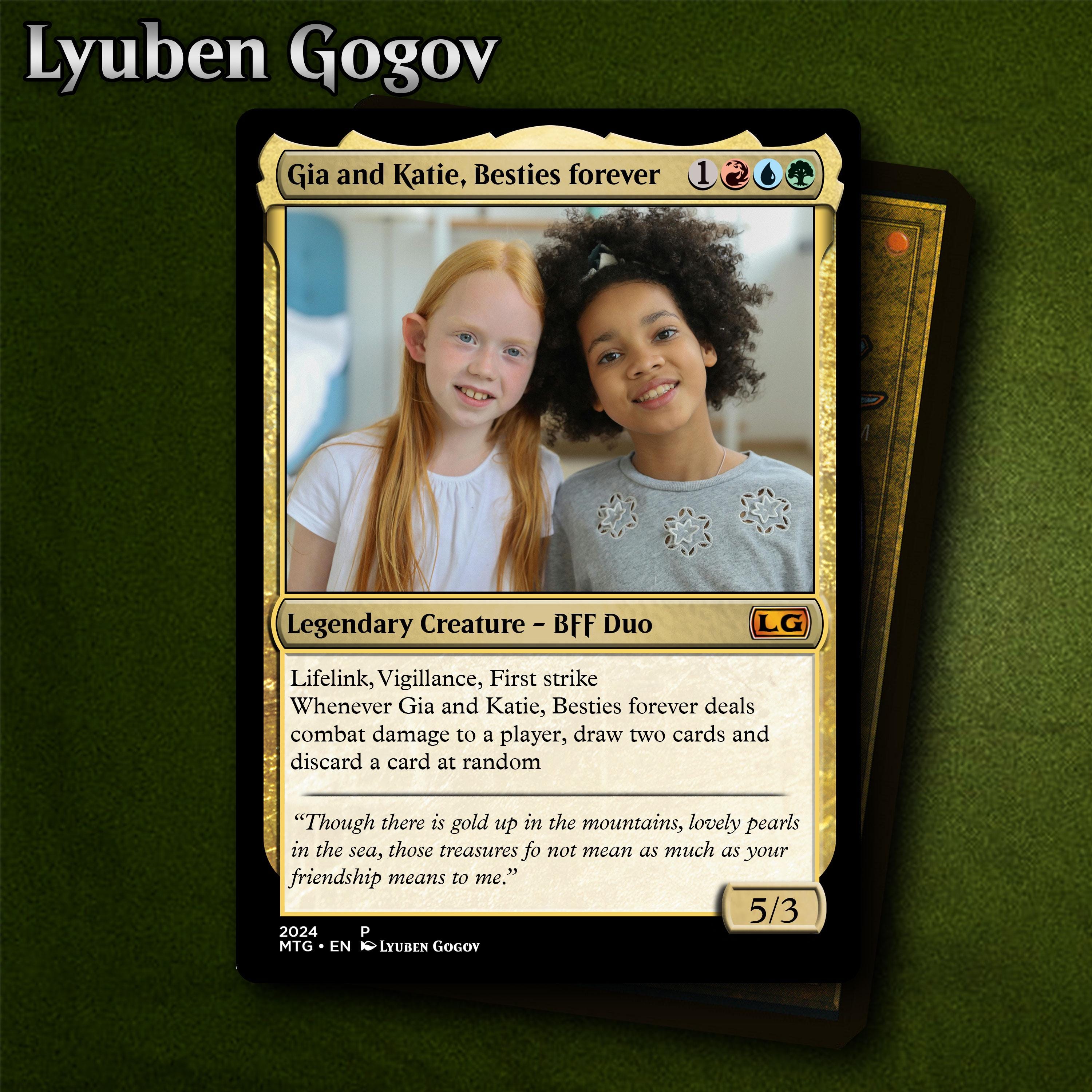 Magic the Gathering Custom MTG Personalized Handmade Card 2.5x3.5 ...