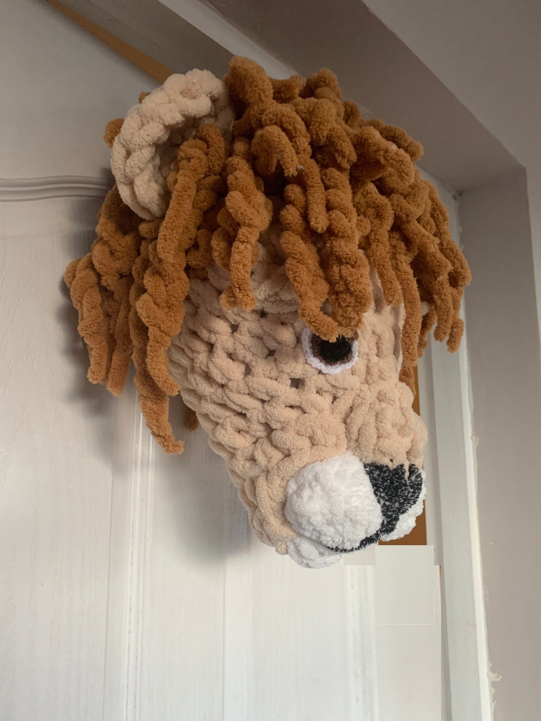 Lion Wall Mounted Boy's Room Safari Decor Wall Hanging Nursery Decor ...