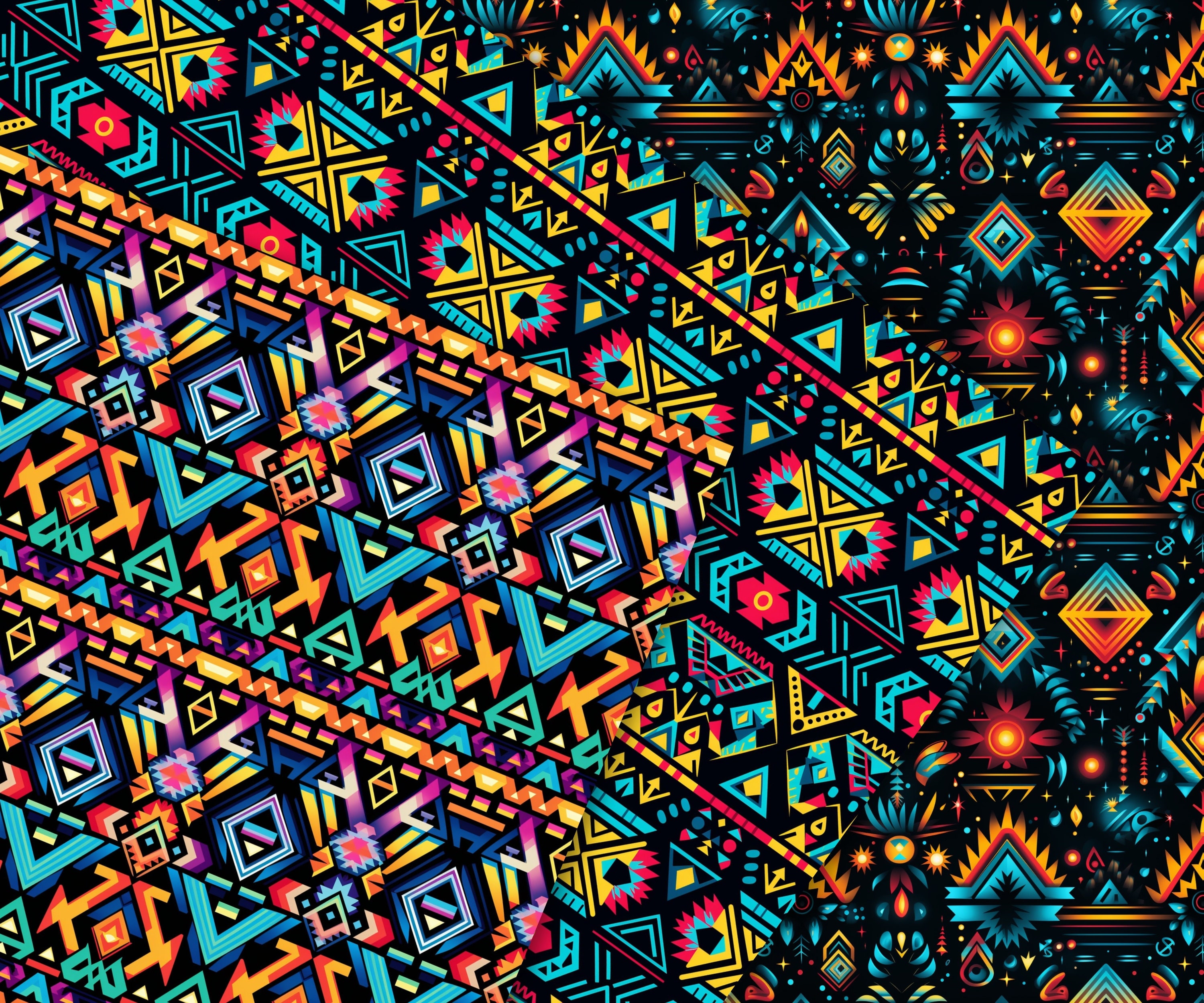 Aztec Patterns 20 Vibrant Aztec Seamless Digital Papers - Etsy