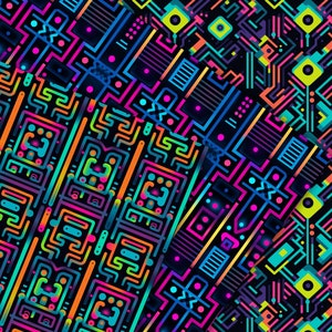 Neon Arcade Seamless Patterns, 20 Retro Arcade Digital Papers, Instant ...