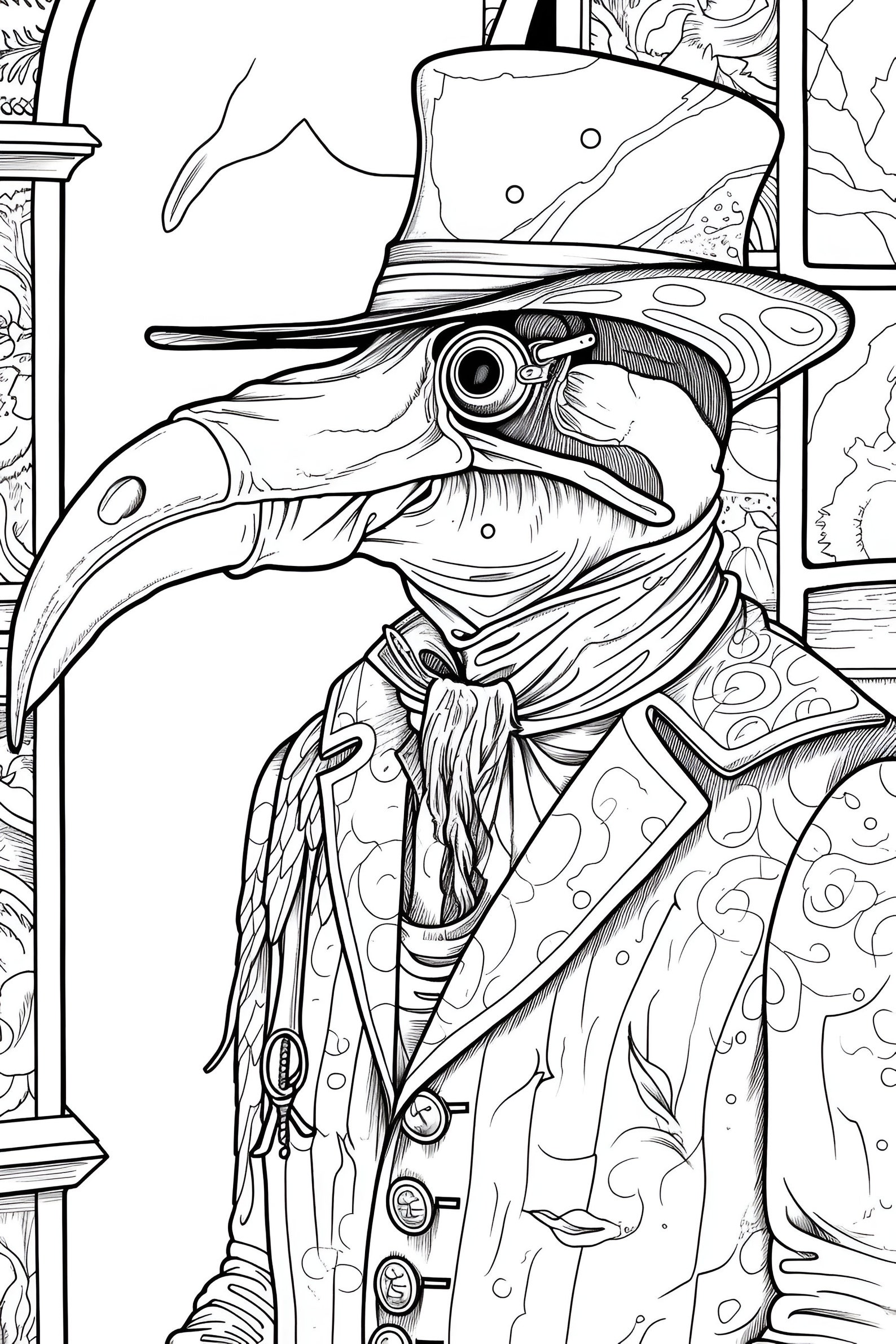 Gothic Colouring Pages, 40 Gothic Fantasy Printable Colouring Pages ...