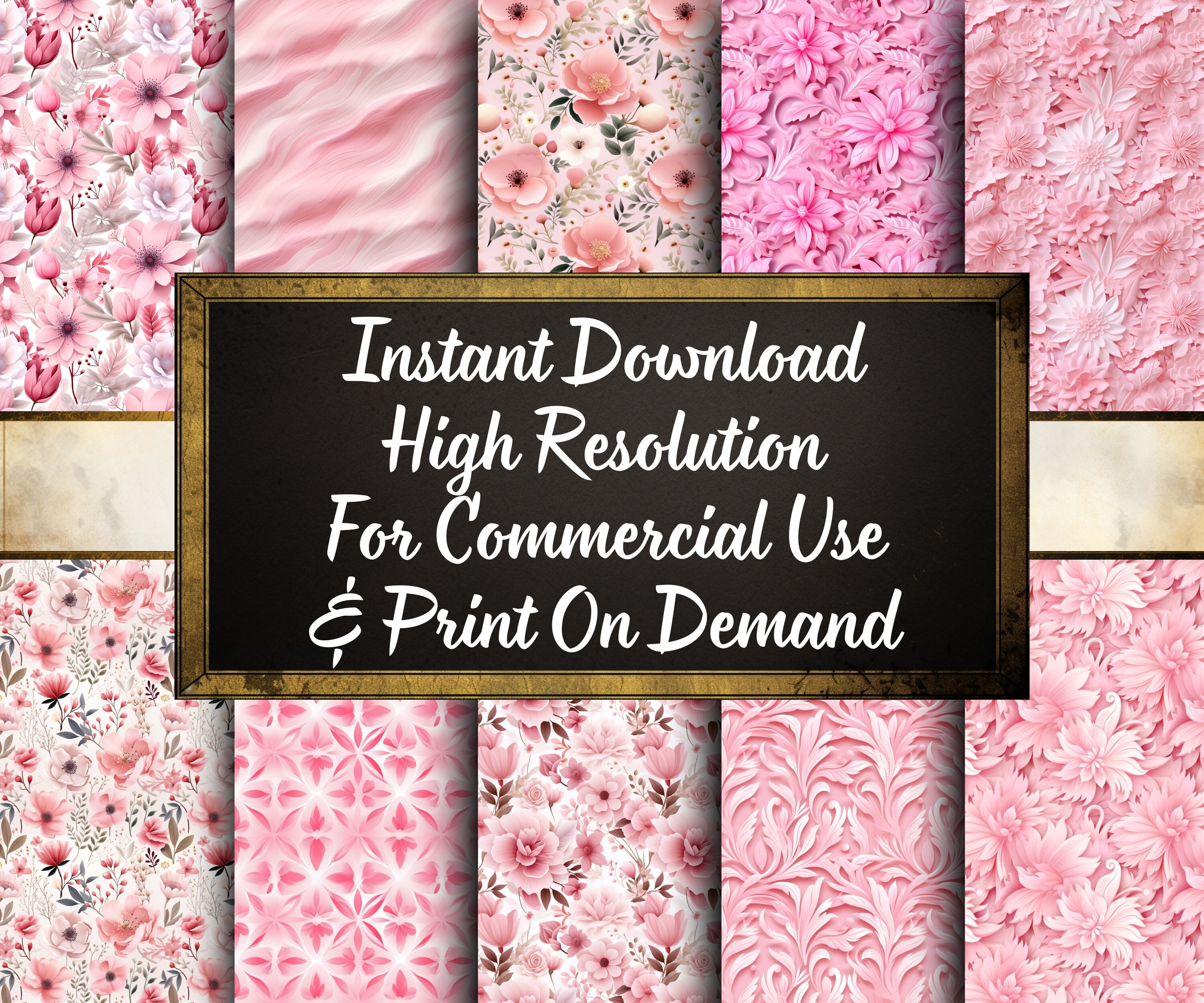 Pastel Pink Patterns, 20 Elegant Pastel Pink Seamless Digital Papers ...