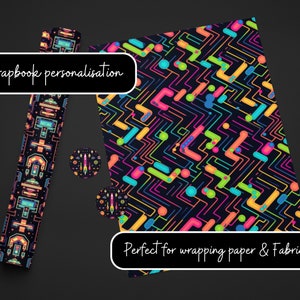 Retro Arcade Patterns, 20 Seamless Digital Papers, Classic Arcade ...