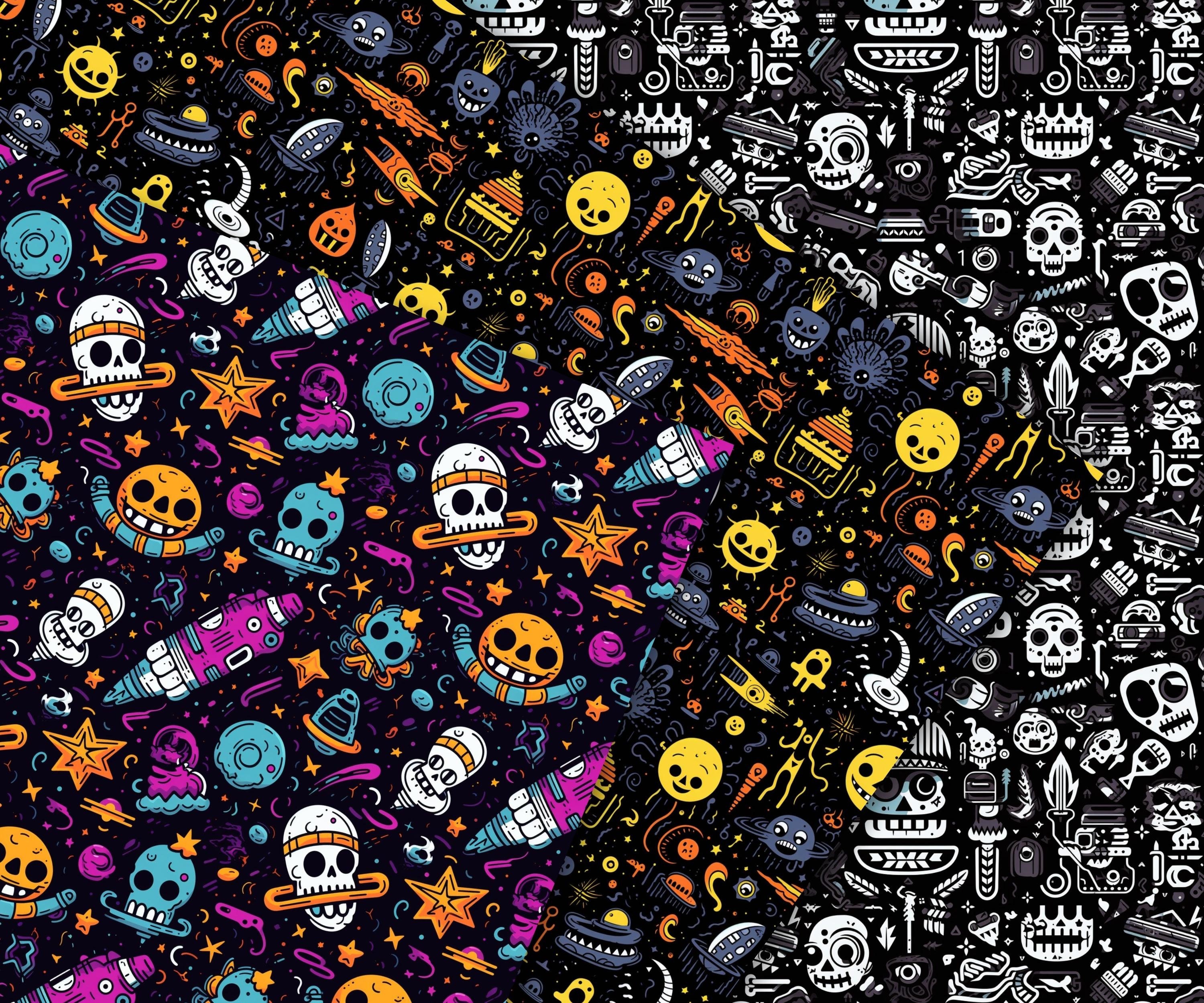 Urban Street Art Patterns, 20 Seamless Digital Papers, Instant Download ...