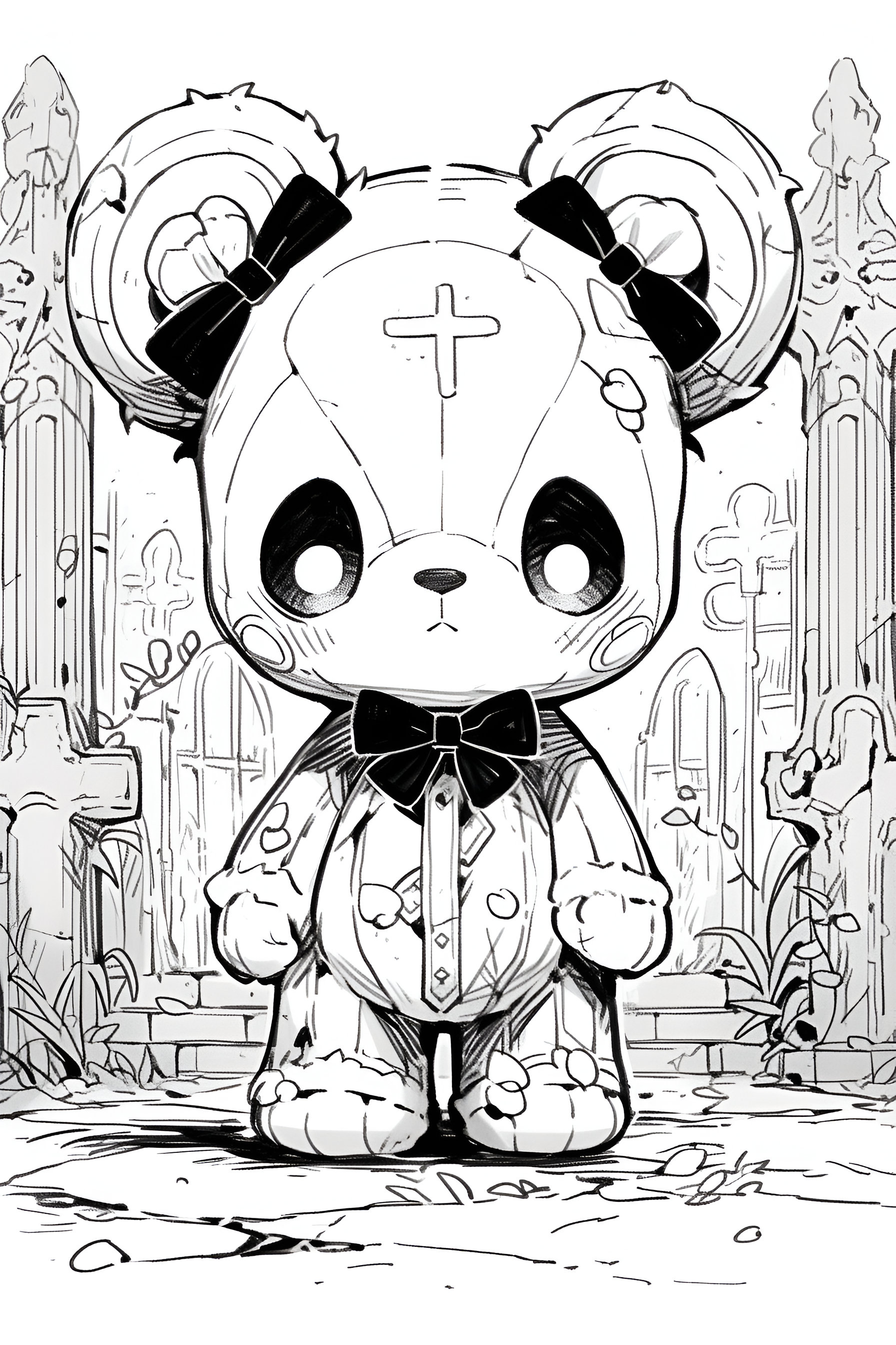 Chibi Colouring Pages, 30 Gothic Chibi Printable Colouring Pages ...