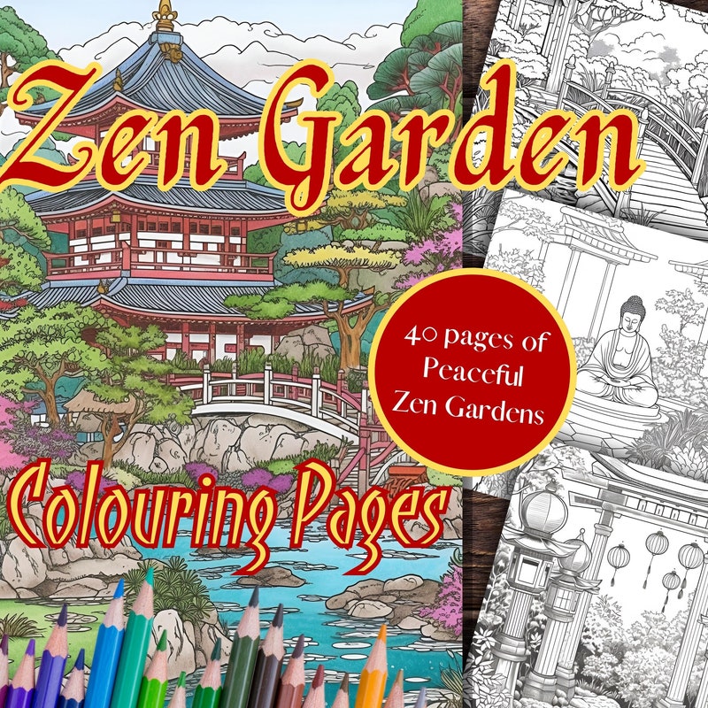 Zen Coloring Page - Etsy