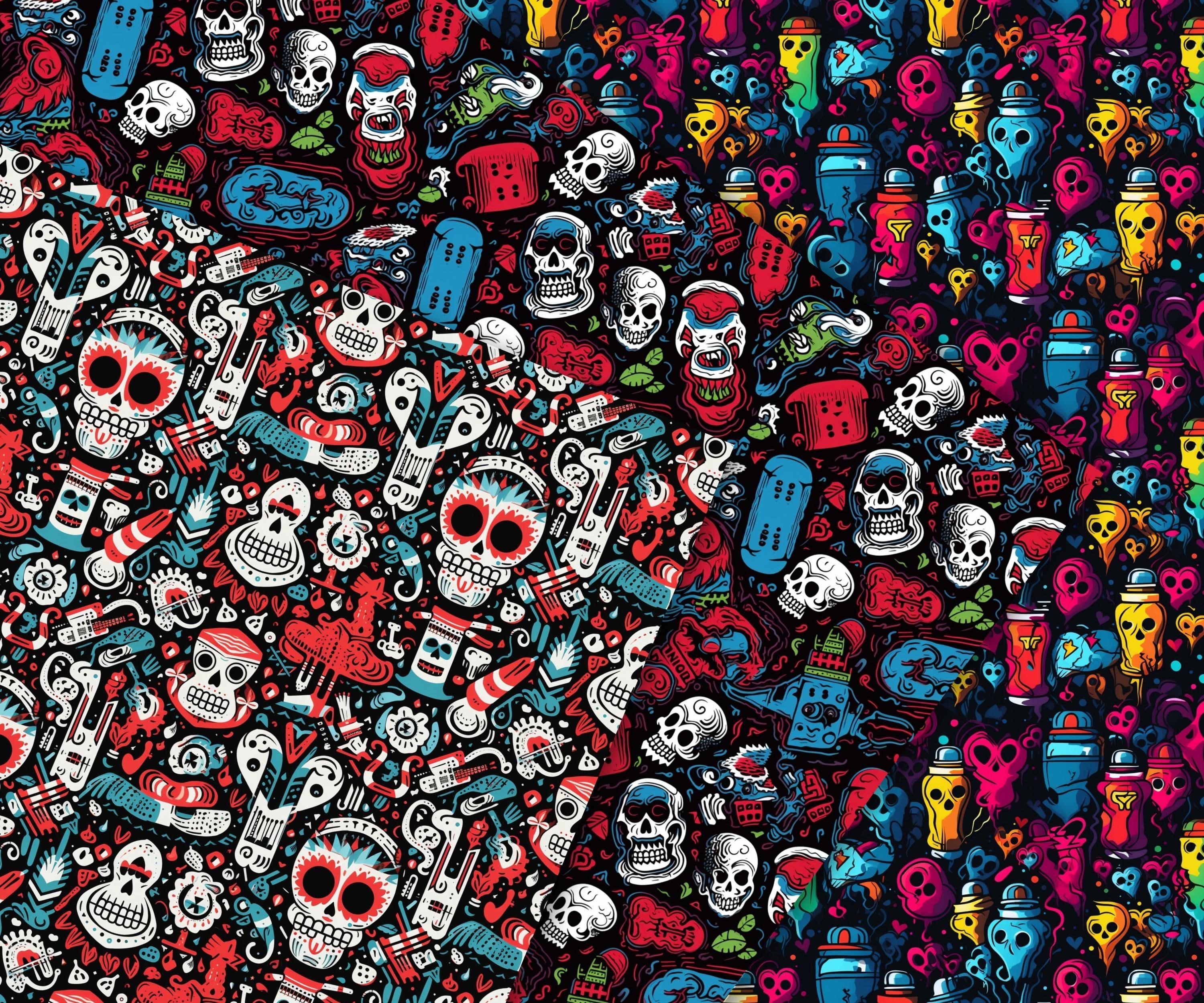 Urban Street Art Patterns, 20 Seamless Digital Papers, Instant Download ...