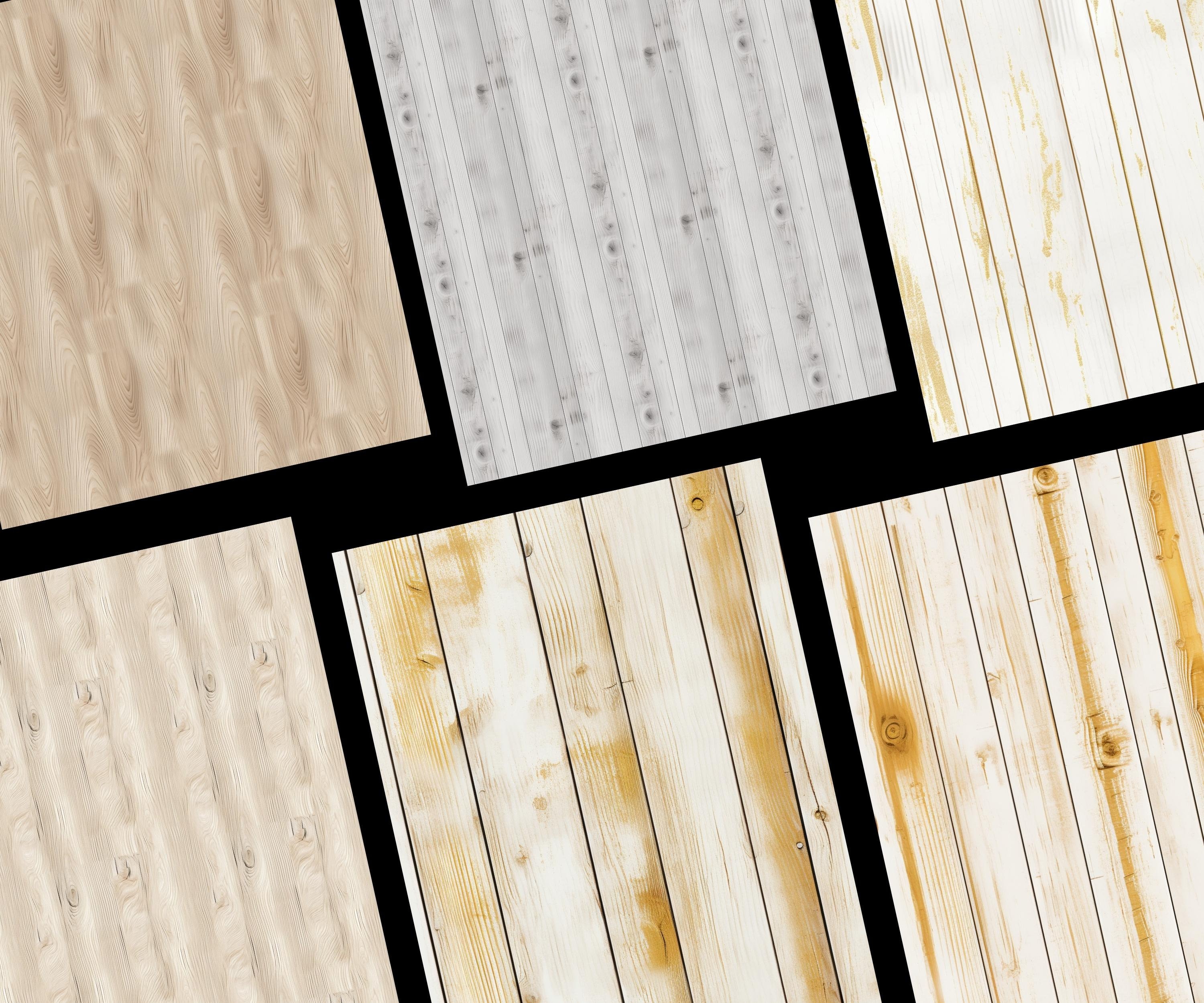 White Wood Patterns 20 Seamless Digital Papers of Wood Grain - Etsy