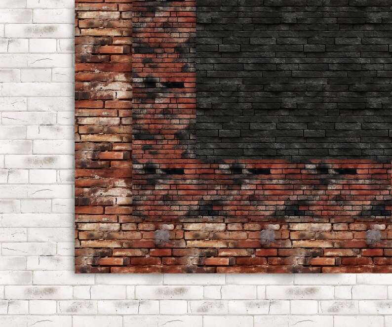 Rustic Brick Patterns, 20 Seamless Digital Papers of Brick Patterns ...