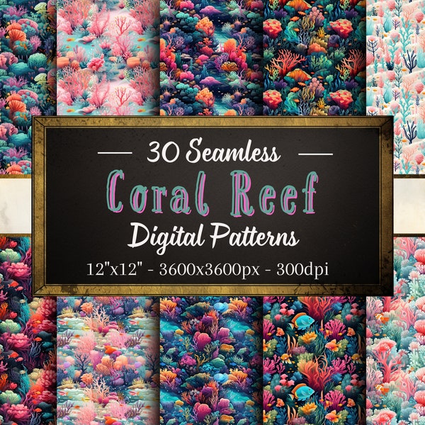 Coral Papers - Etsy