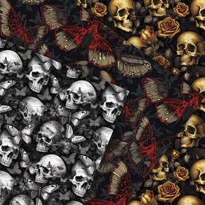 Gothic Patterns, 30 Gothic Themed Seamless Digital Papers, Instant ...