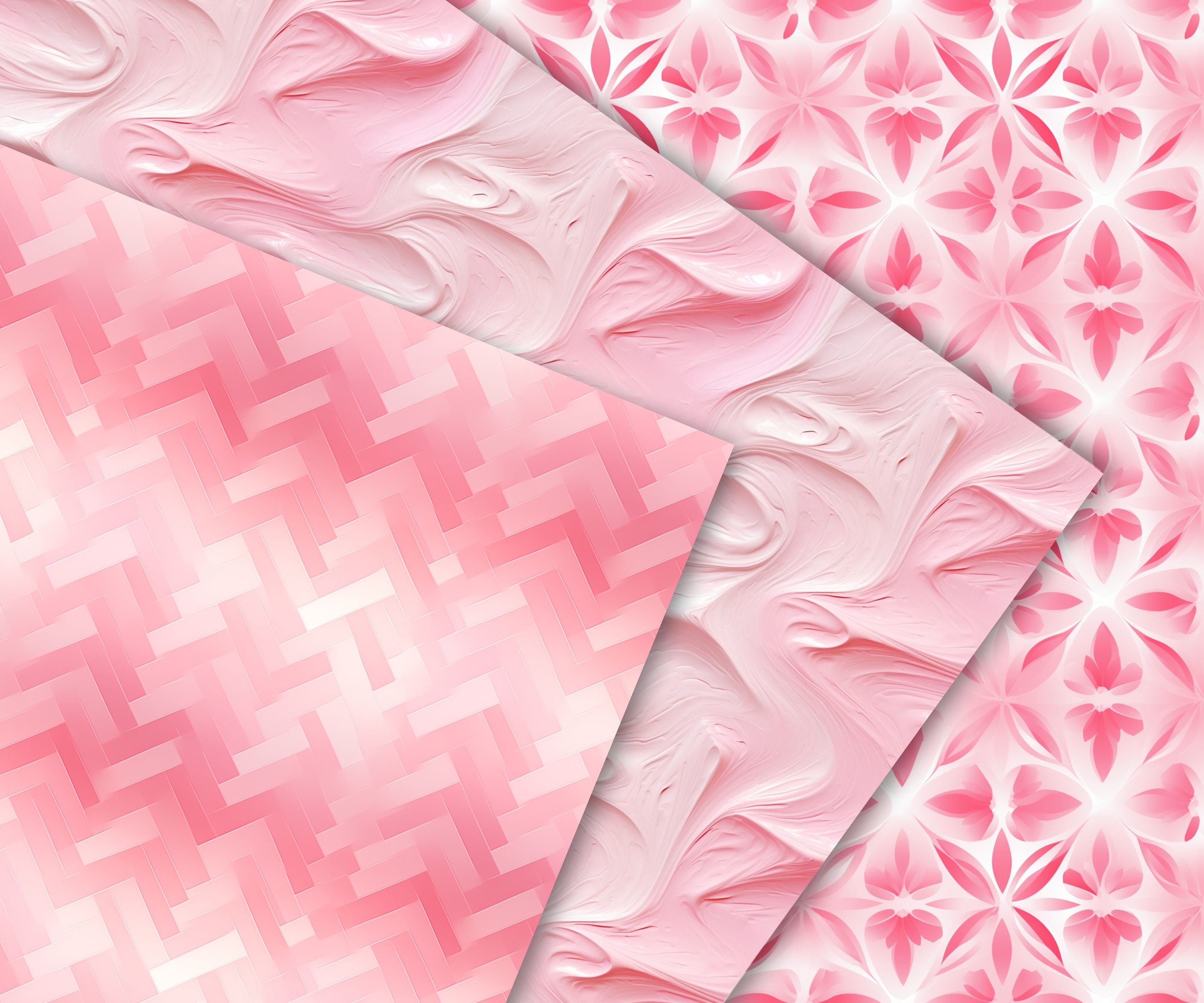 Pastel Pink Patterns, 20 Elegant Pastel Pink Seamless Digital Papers ...