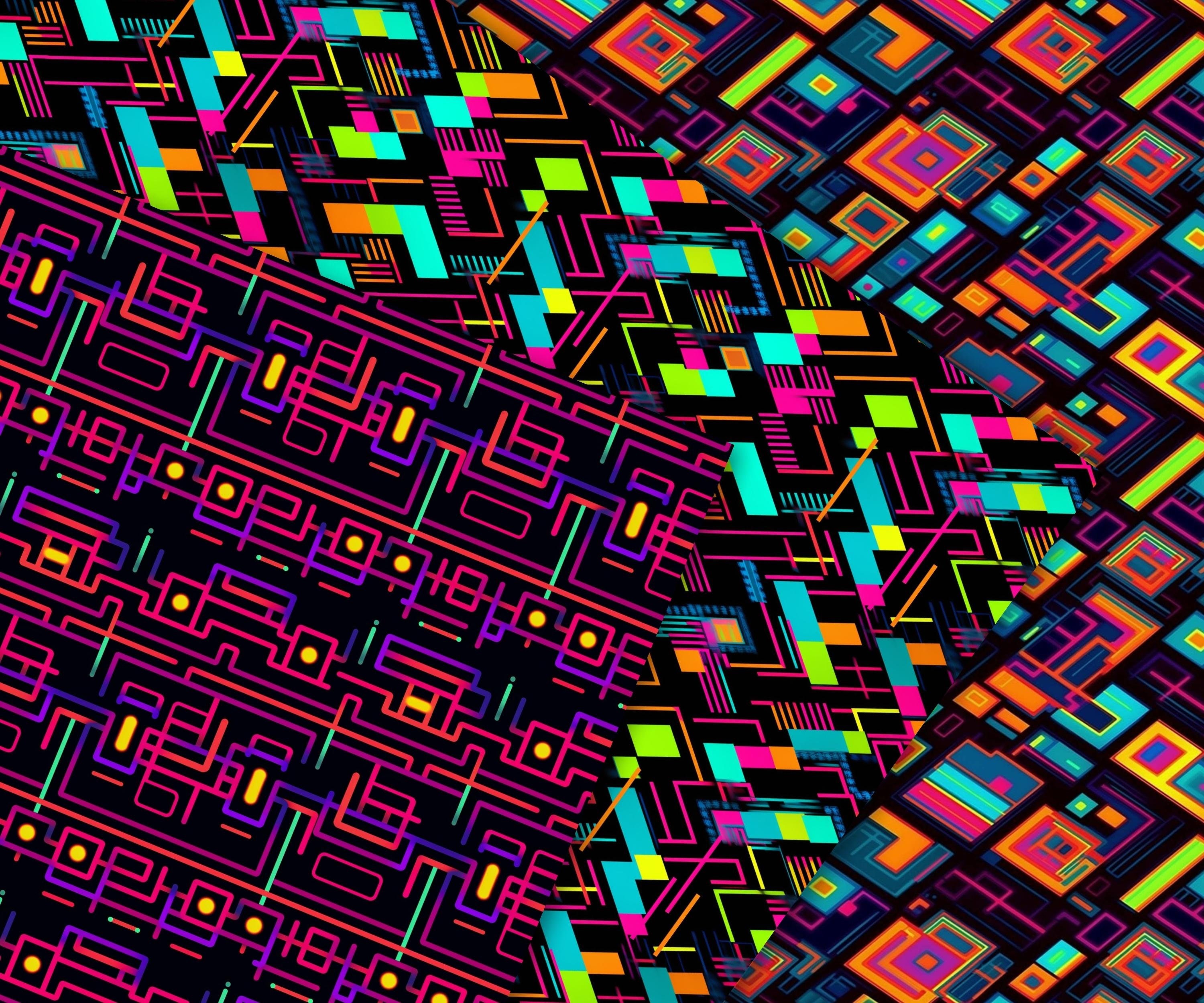 Retro Arcade Patterns, 20 Seamless Digital Papers, Classic Arcade ...