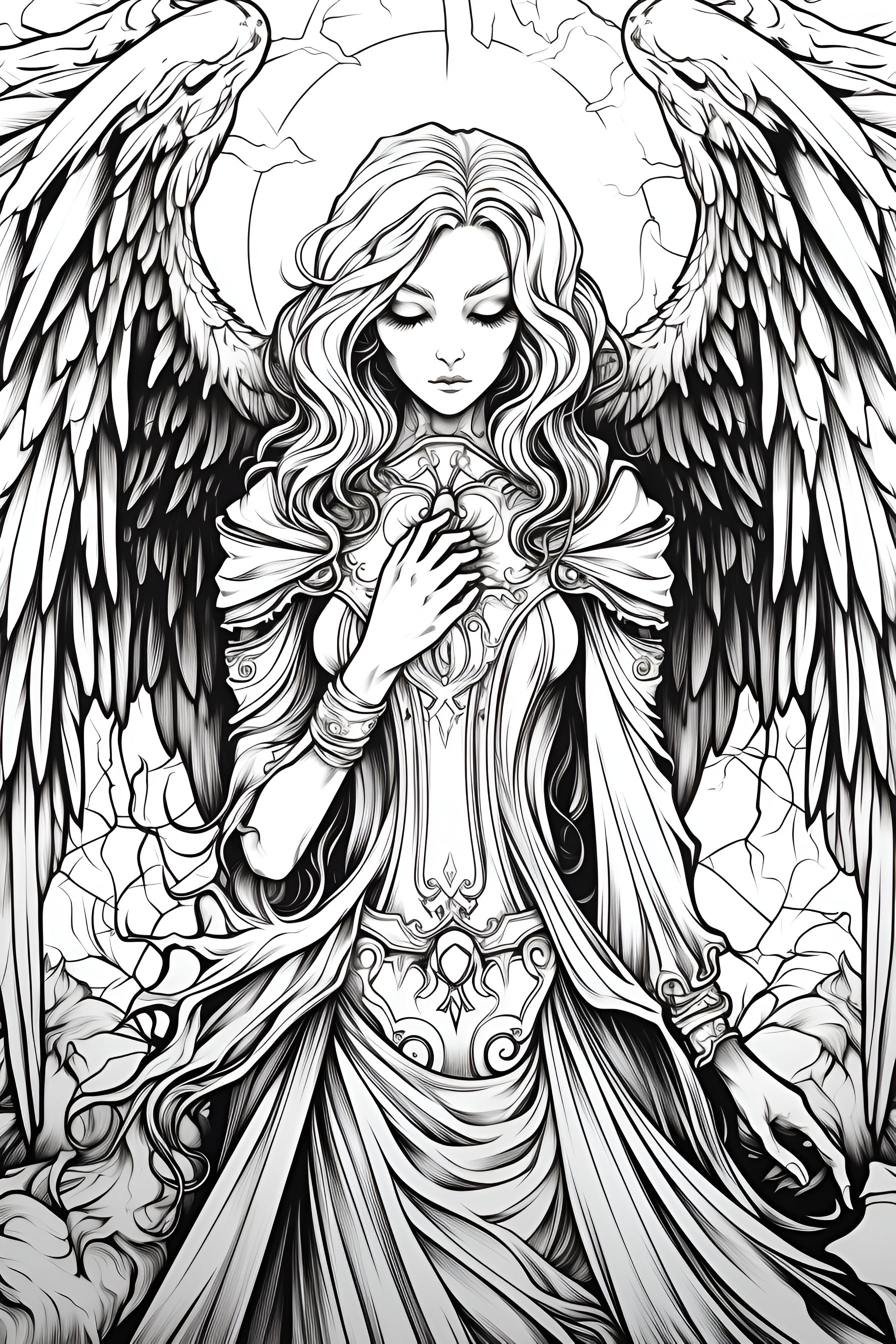Gothic Colouring Pages, 40 Gothic Fantasy Printable Colouring Pages ...