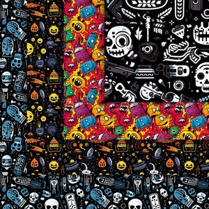 Urban Street Art Patterns, 20 Seamless Digital Papers, Instant Download ...