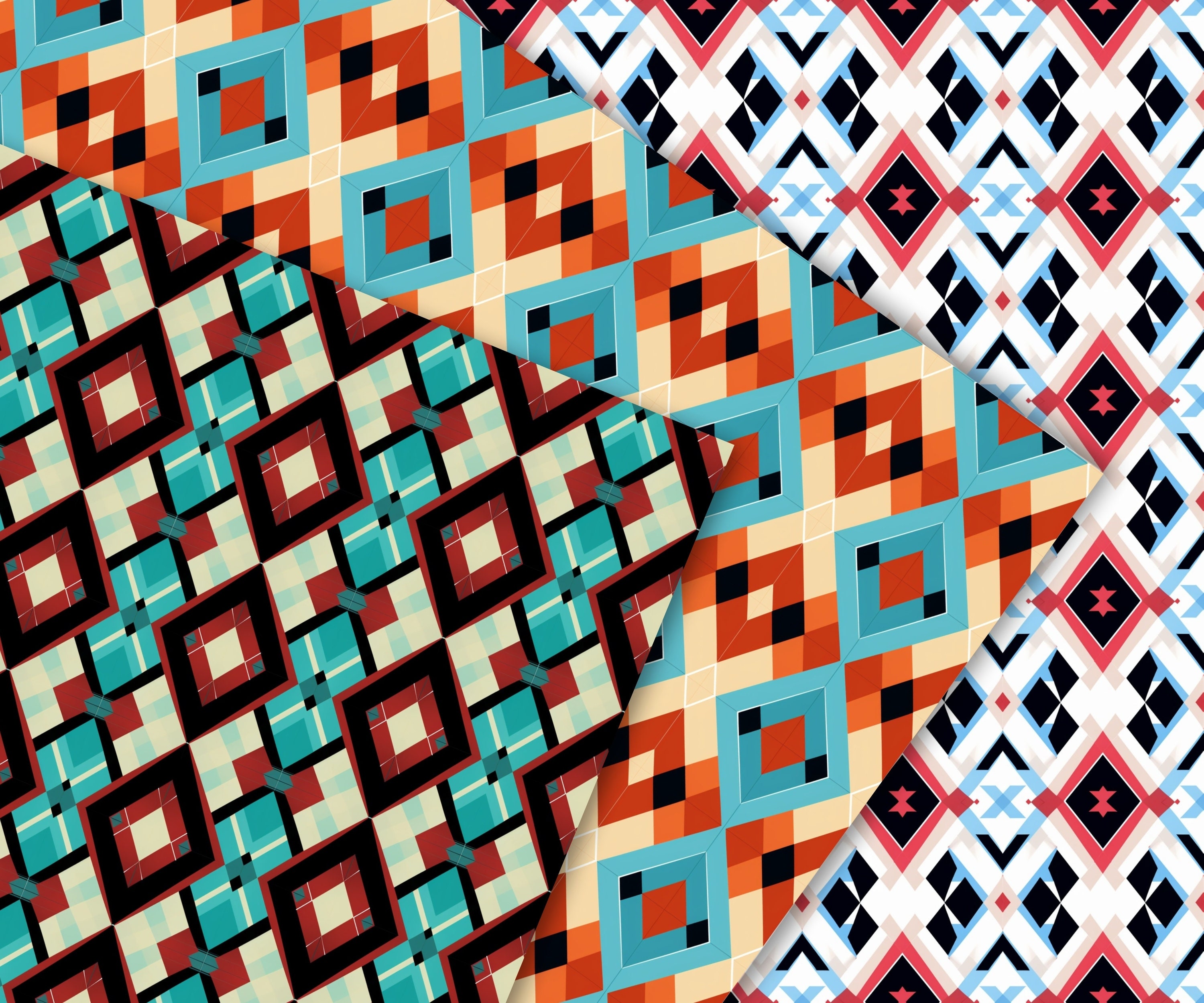 Argyle Patterns, 25 Seamless Digital Papers, Argyle Patterns for ...