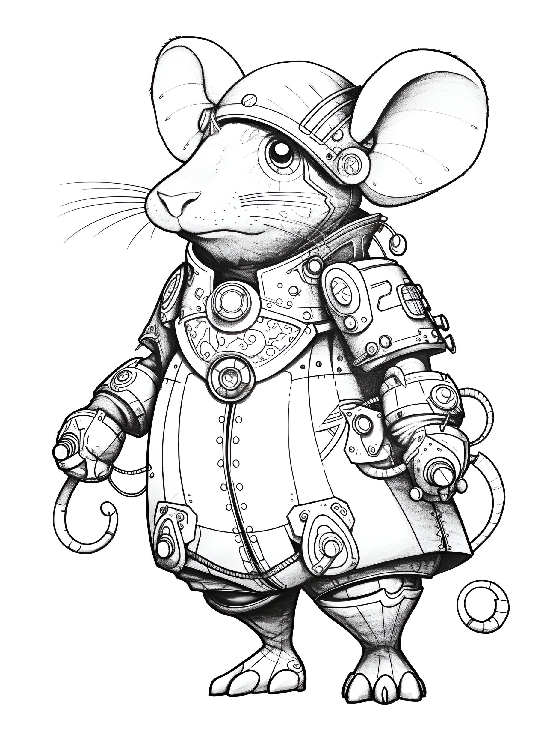 Steampunk Colouring Pages 35 High Detail Steampunk Printable - Etsy