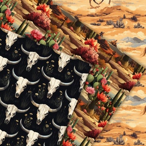 Wild West Patterns, 25 Western Themed Seamless Digital Papers, Instant ...