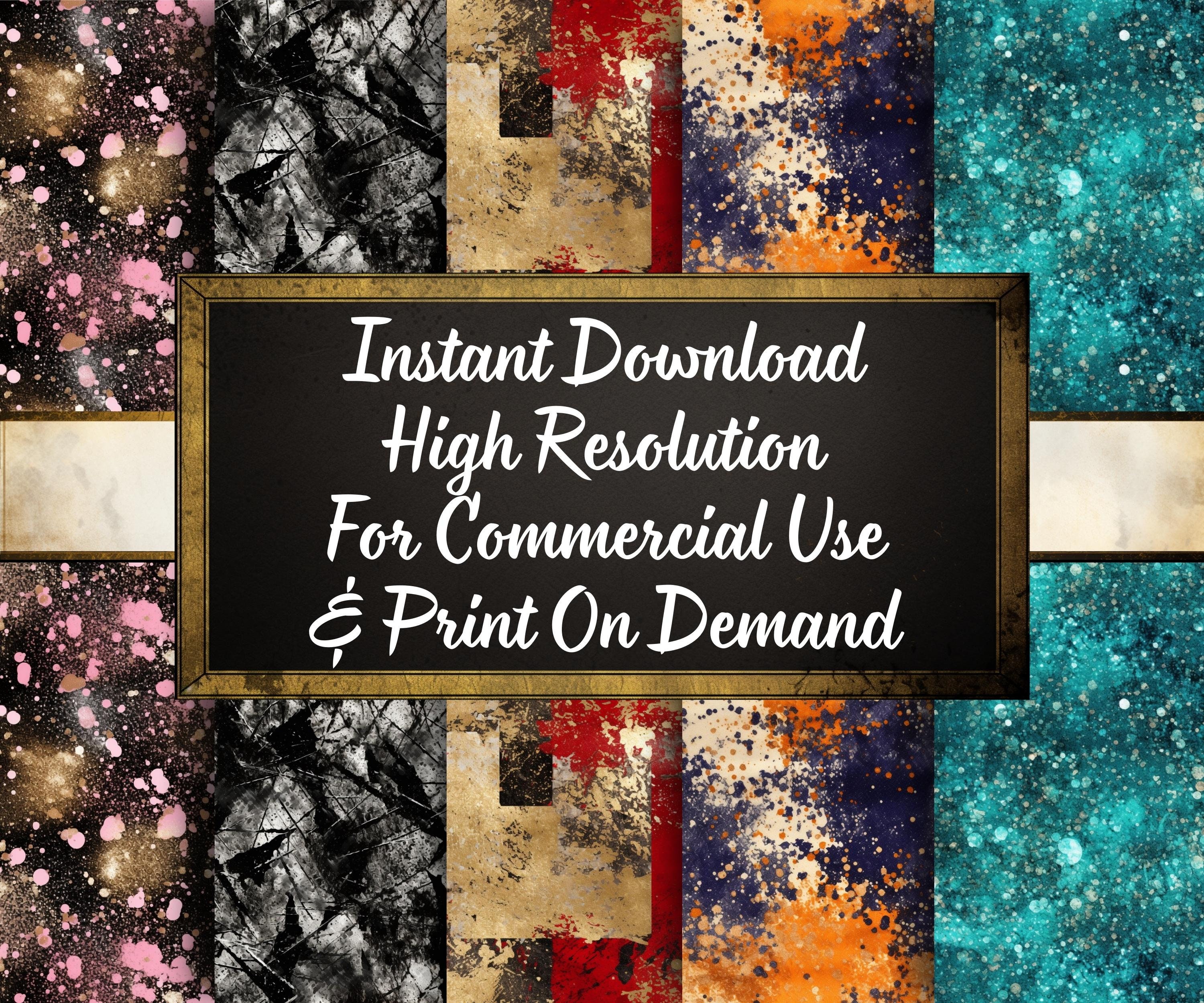 Grunge Textures Digital Paper, 20 Seamless Patterns in a Variety of ...