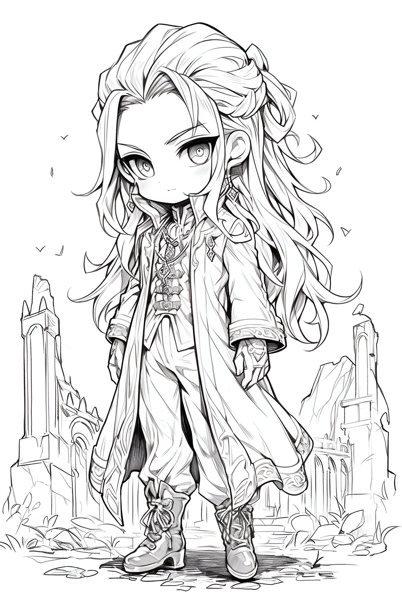 Gothic Chibi Colouring Book, 30 Creepy Chibi & Kawaii Colouring Pages ...