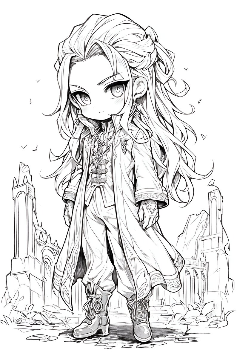 Gothic Chibi Colouring Book, 30 Creepy Chibi & Kawaii Colouring Pages ...